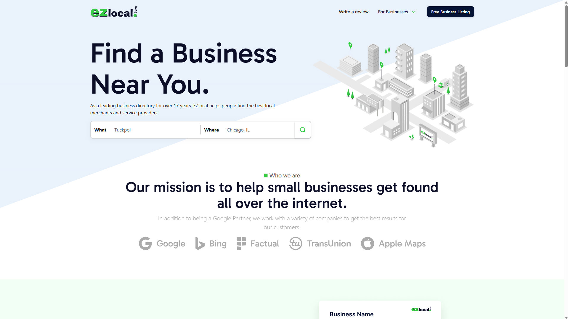 Local Business Search Made EZ - EZlocal.com